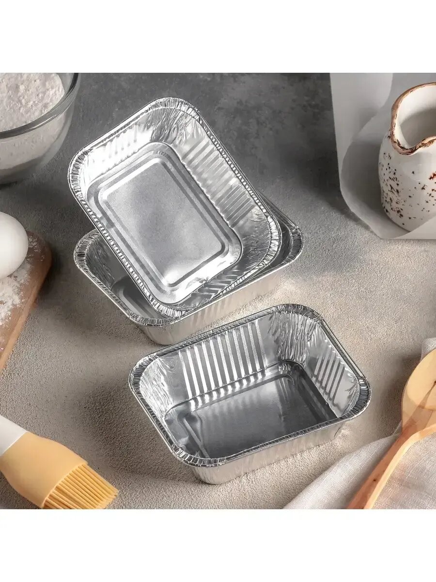 Набор форм для выпечки, 250 мл, 3 шт, 12,5×9,8×3,3 см