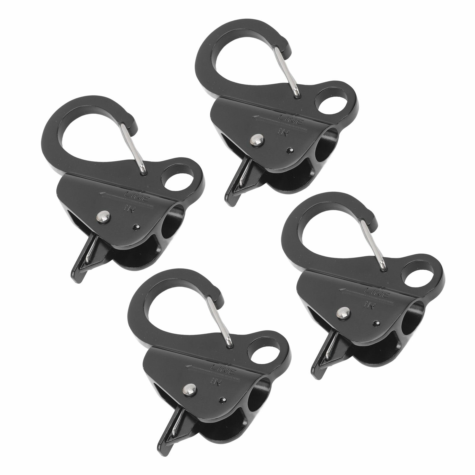 4PCS Крюк пружинный с застежкой для веревки 3/8 5/8 дюйма, из 316 нержавеющей стали, быстрая навь бортового крючка для фендера