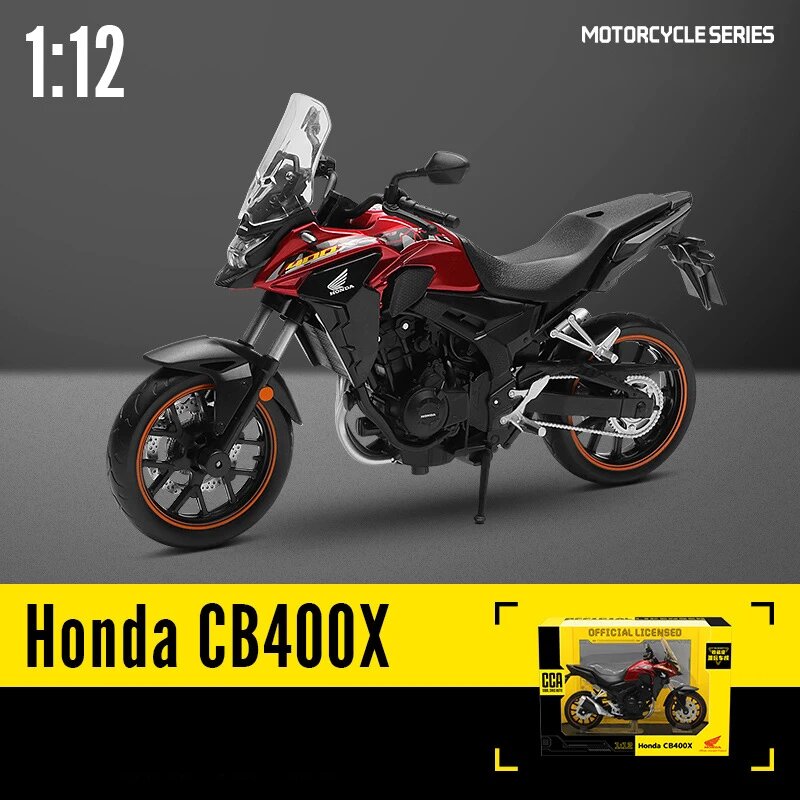 Модель гоночного мотоцикла HONDA Wing CB400X из сплава, 1:12, red retail box