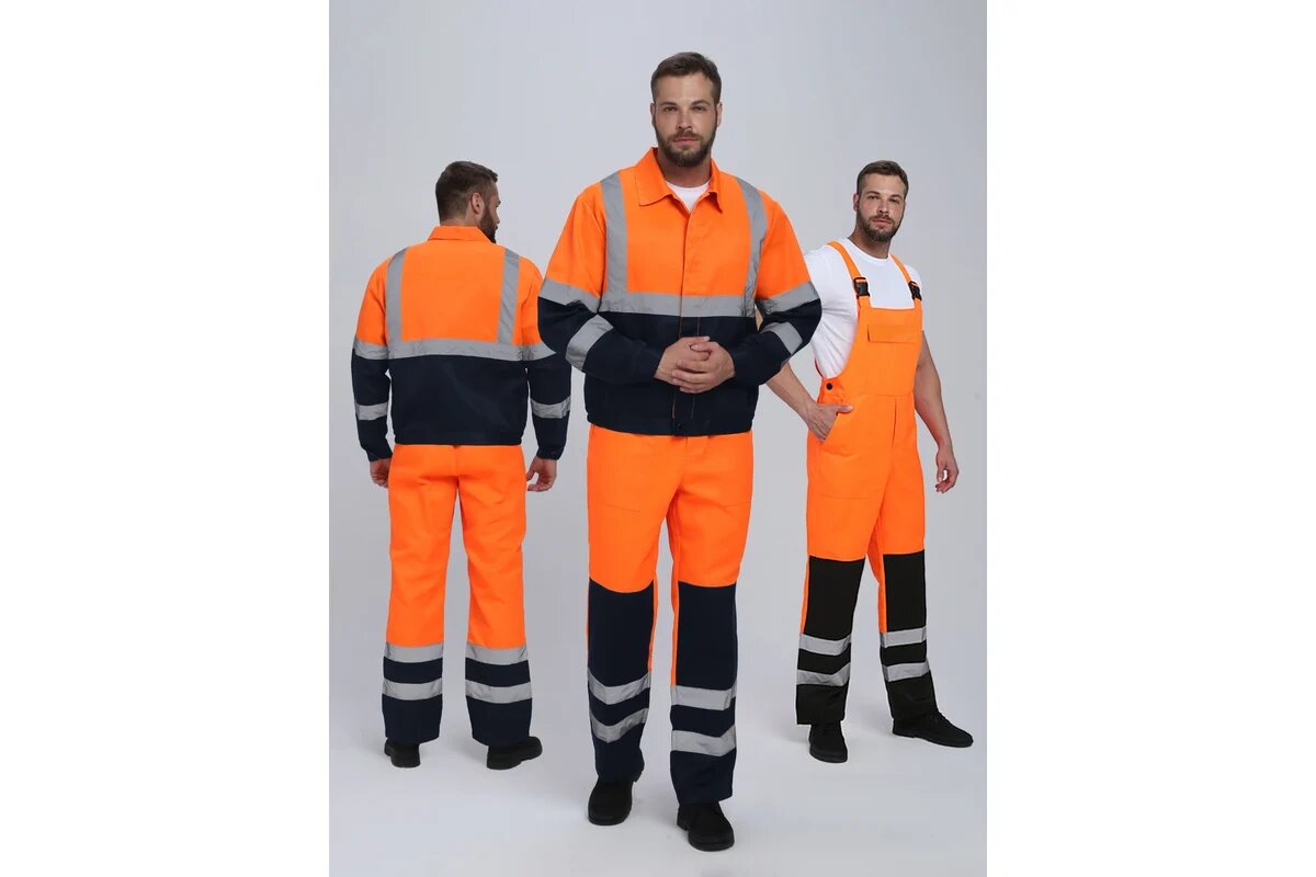 Факел Костюм сигнальный Неон CH из смесовой ткани, 210 п/к, оранжевый/темно-синий