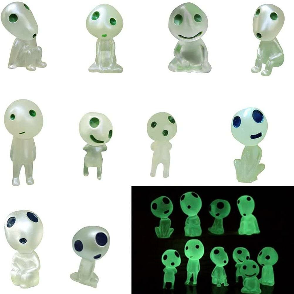 10PCS Tree Elves Figurine Waterproof Luminous Doll Ornaments Fairy Garden Accessories Decor for Terrace