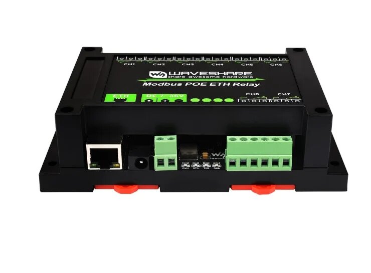 Waveshare 8-канальный релейный модуль Ethernet Modbus