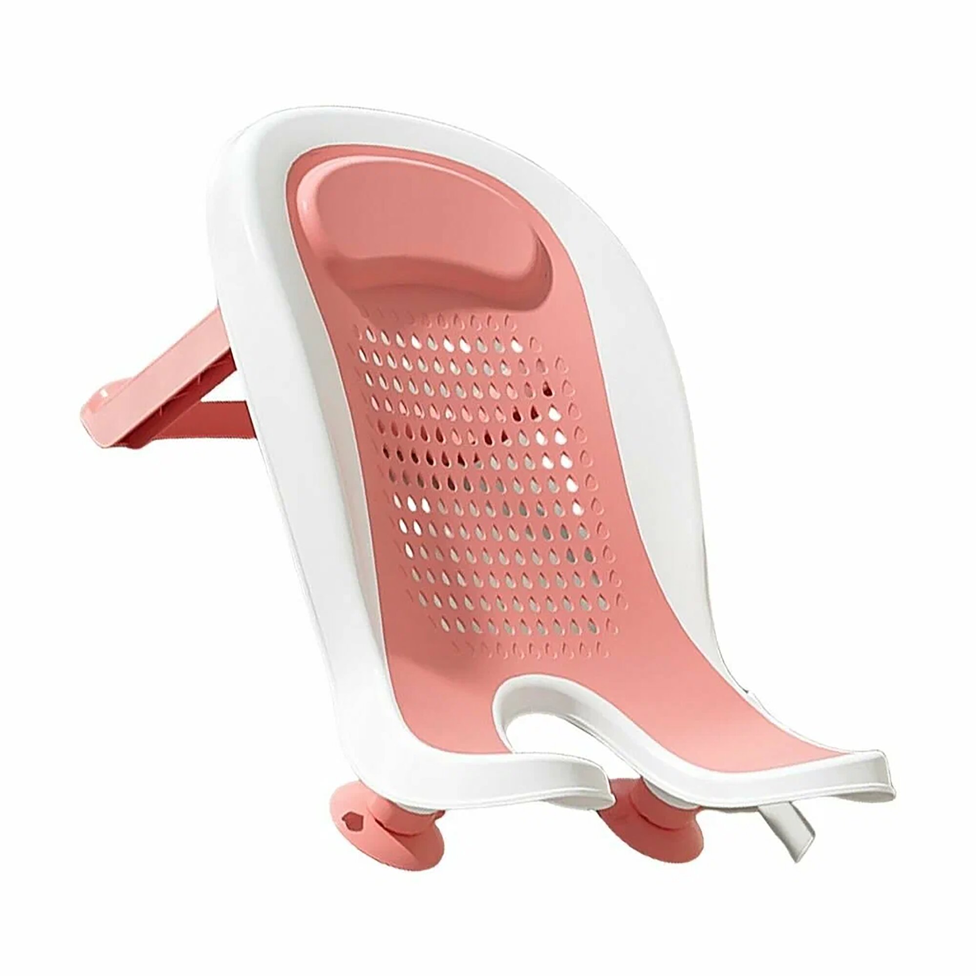 Ванночка для младенцев, розовая, эргономичная, PP+TPE, с присоской