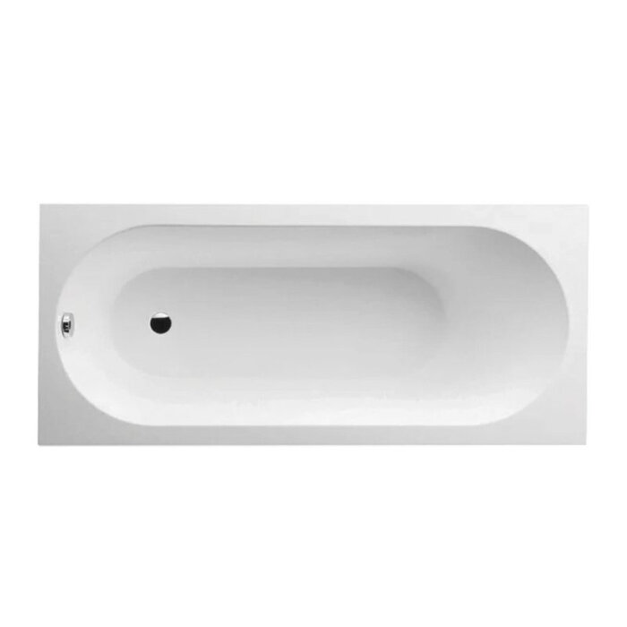 Акриловая ванна ALBA SPA Supreme 180x80 см, пристенная, белая, на ножках