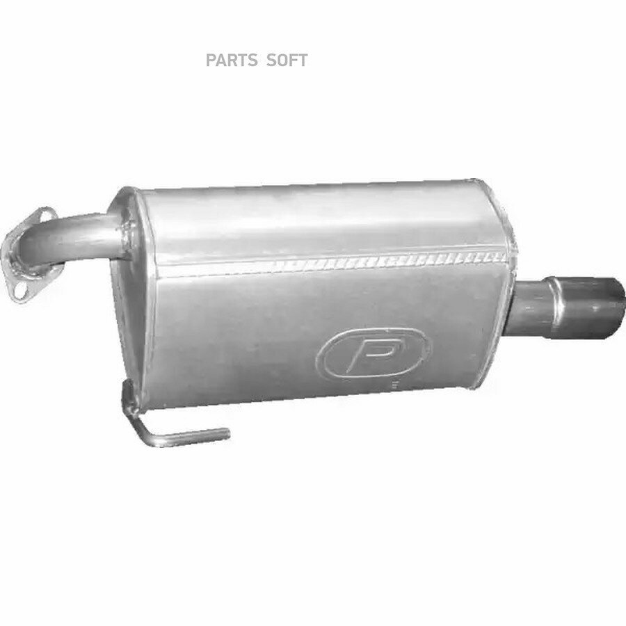 Глушитель задн часть SUBARU: LEGACYOUTBACK 2.5-3.0 03-09 от официального дистрибьютора, POLMOSTROW, артикул 4621