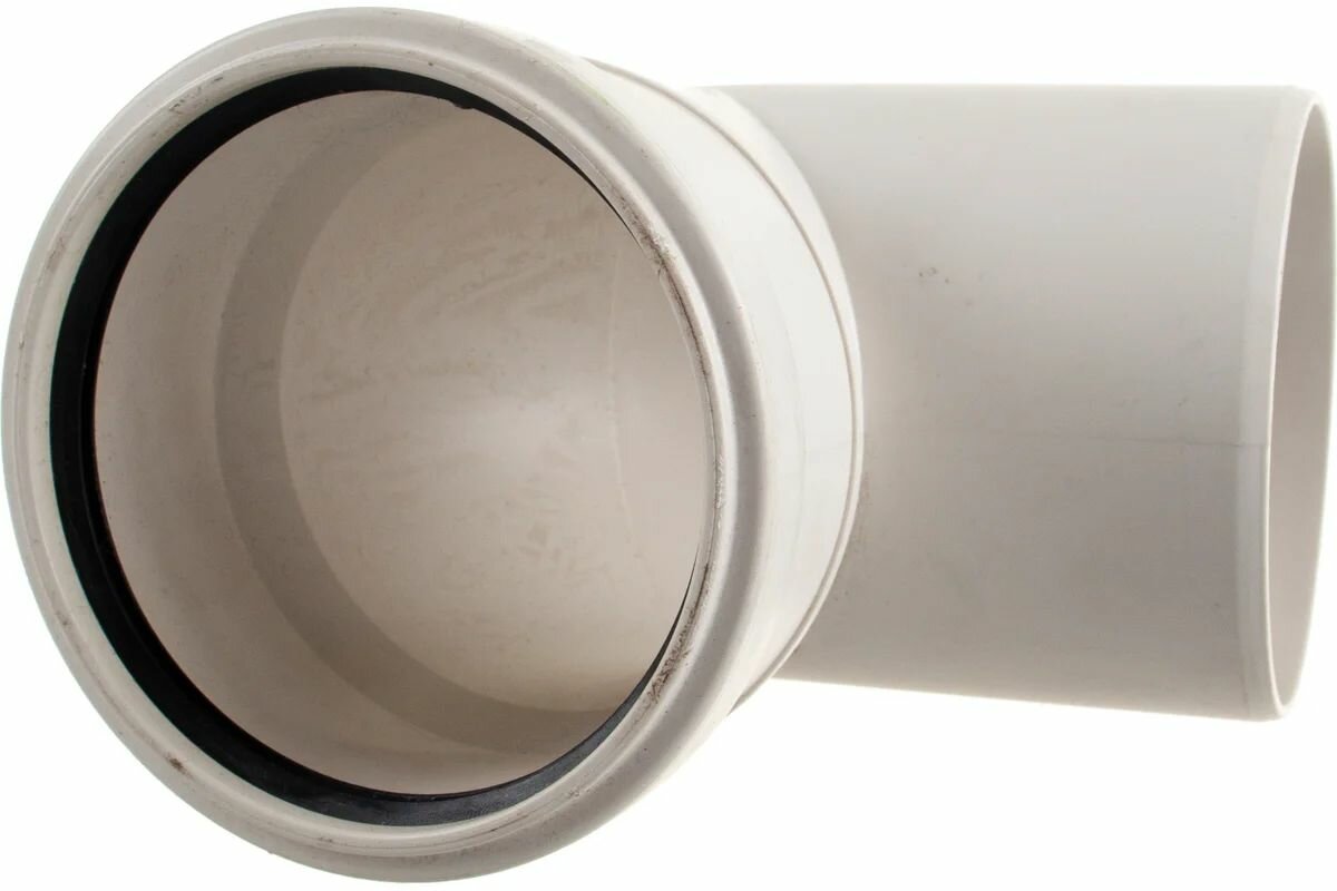 Отвод ПП D 50*87 град. Синикон комфорт белая