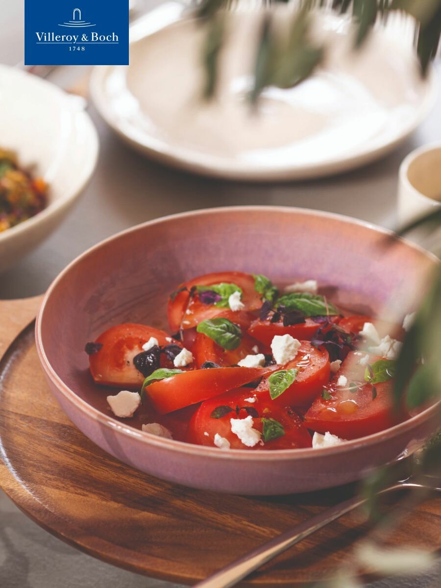 Тарелка для пасты 22 см, 650 мл, Perlemor Coral, like. by Villeroy & Boch, Премиум-Фарфор