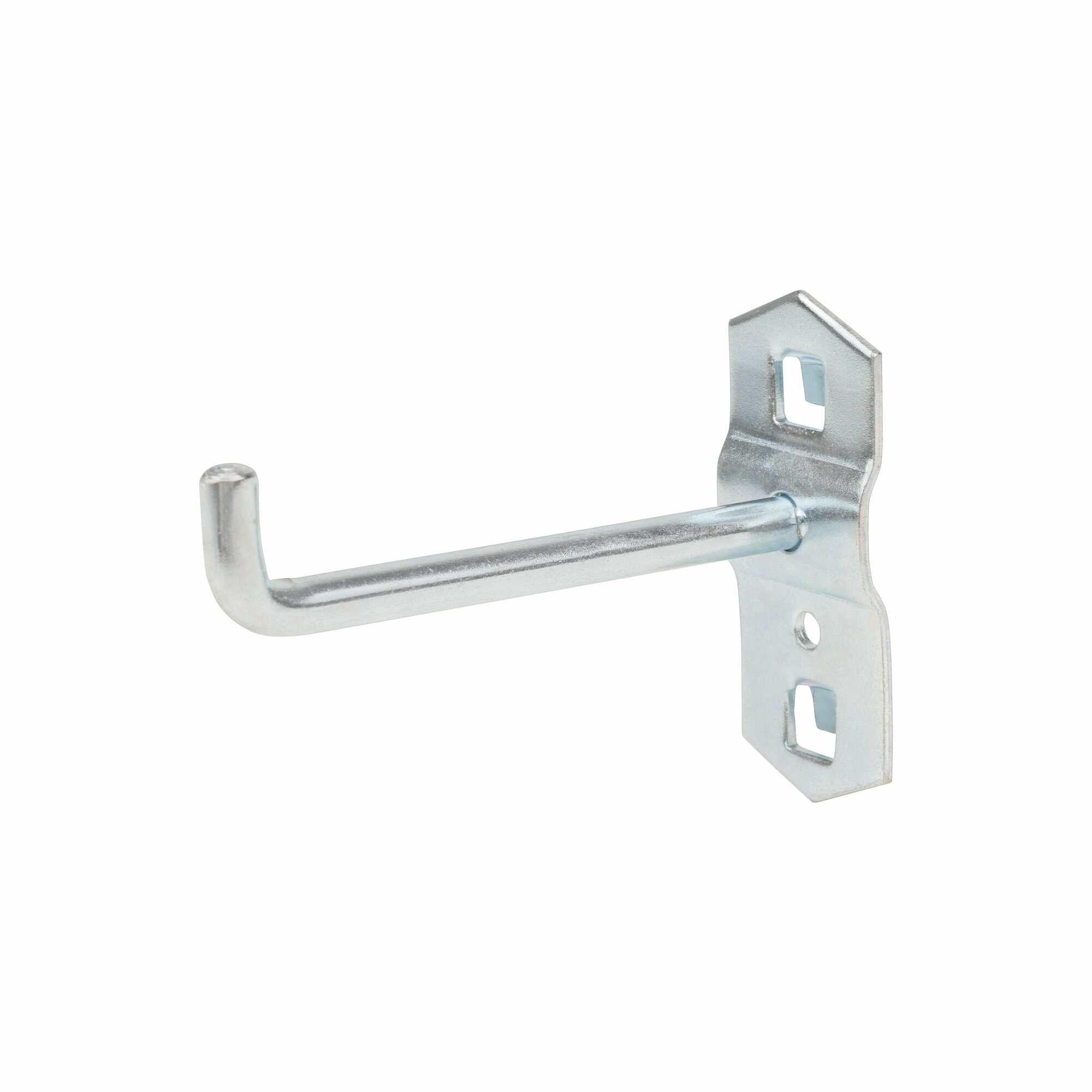 Держатель для инструментов изогнутый NORGAU Industrial, стальной крючок на перфорированную панель 10х10 мм, простой монтаж, надёжное хранение