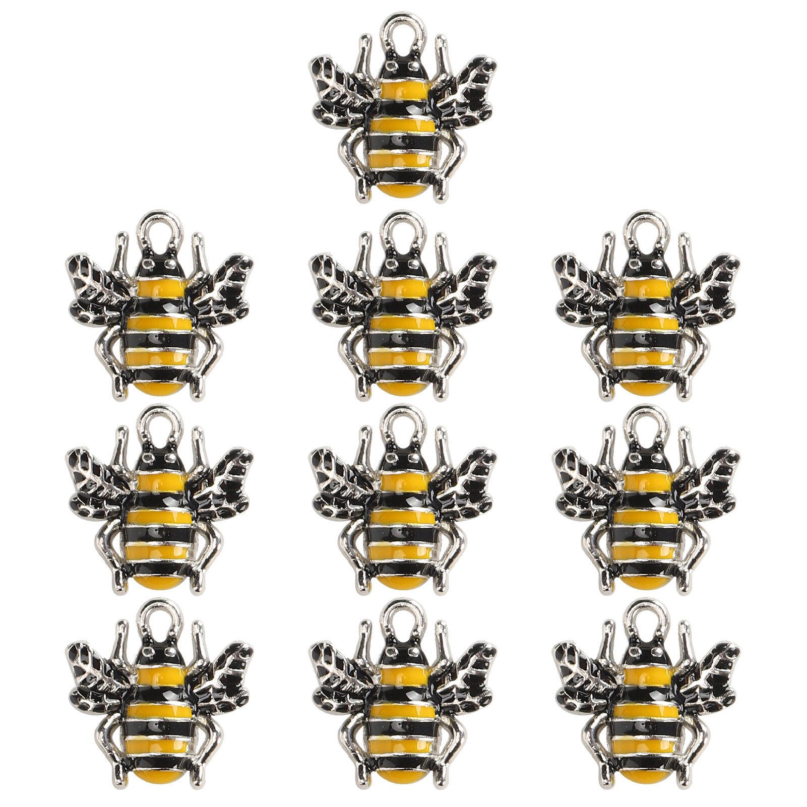 10 шт. подвесок для самостоятельного изготовления украшений в форме пчелы, капающей масло.