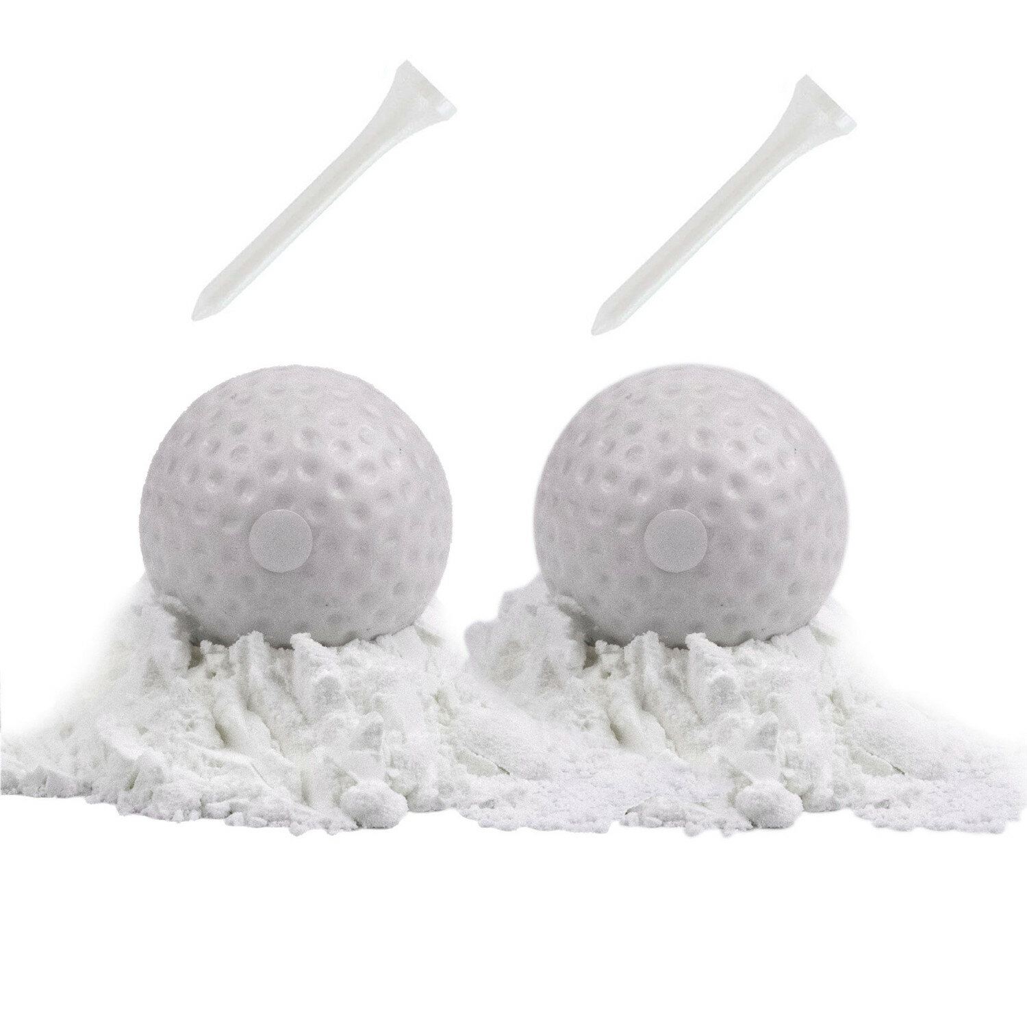 1 пара мячей для гольфа Gender Reveal, 1 розовый 1 синий и 2 белых, с порошком, размер 4.2x4.2x4.2cm, для вечеринок открытия пола, подарок для будущих родителей, гольфовые мячи с взрывным эффектом, в комплект входят 2 мяча и 1/2 теги для гольфа (по