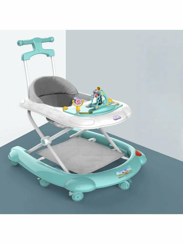 Ходунки детские для мальчиков и девочек с игровой панелью, каталка для малышей