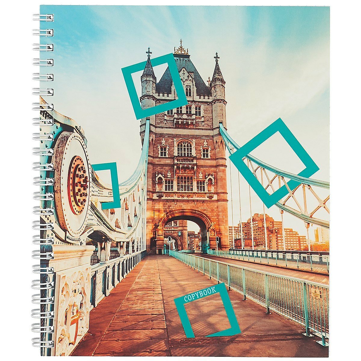 Тетрадь в клетку Listoff, "Геометрия города", 80 листов, в ассортименте