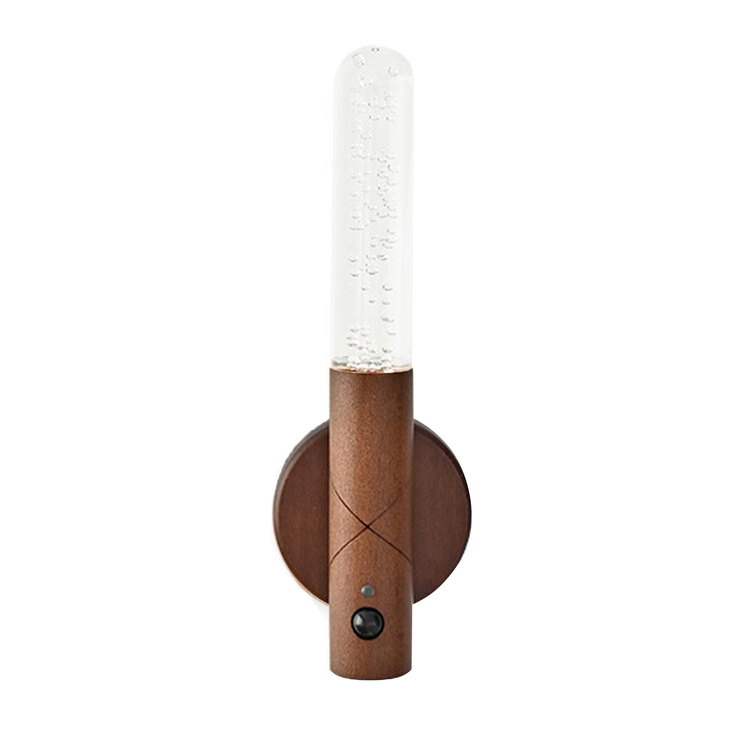 Ночное Светло с Движением Детектором для Внутри, Деревянное Заряжаемое Звездное Ночное Светло, Тепло-белое Регулируемое Ночное Светло, Магнитное Настенное Светло со Склеиванием для Спальни, Лестницы, Коридора, Кухни (1 Пакет)