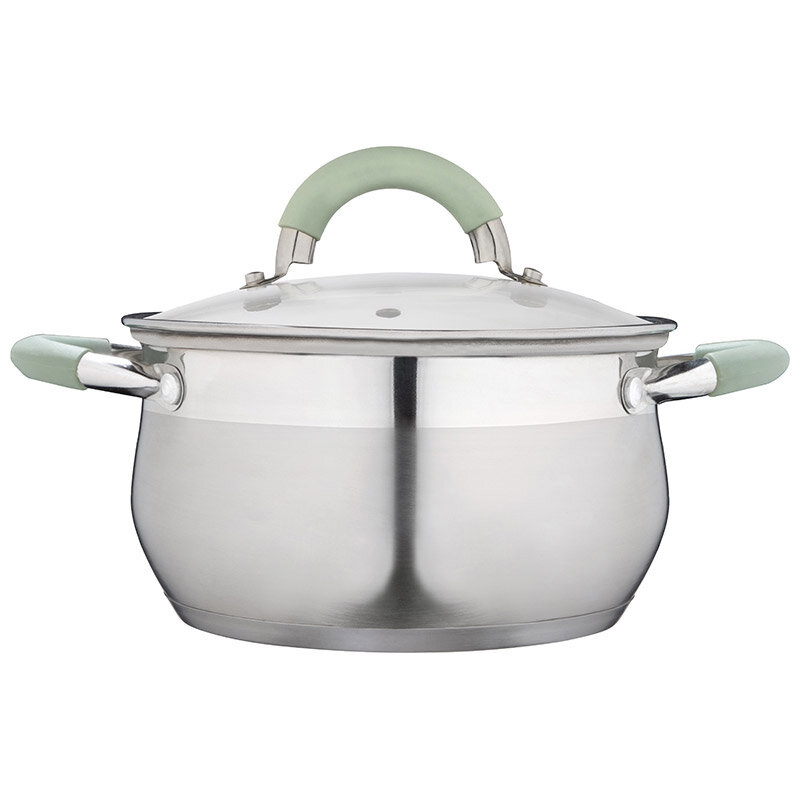 Кастрюля 2,6 л MALLONY MENTOLO 103576, нерж. сталь, комбинированная полировка