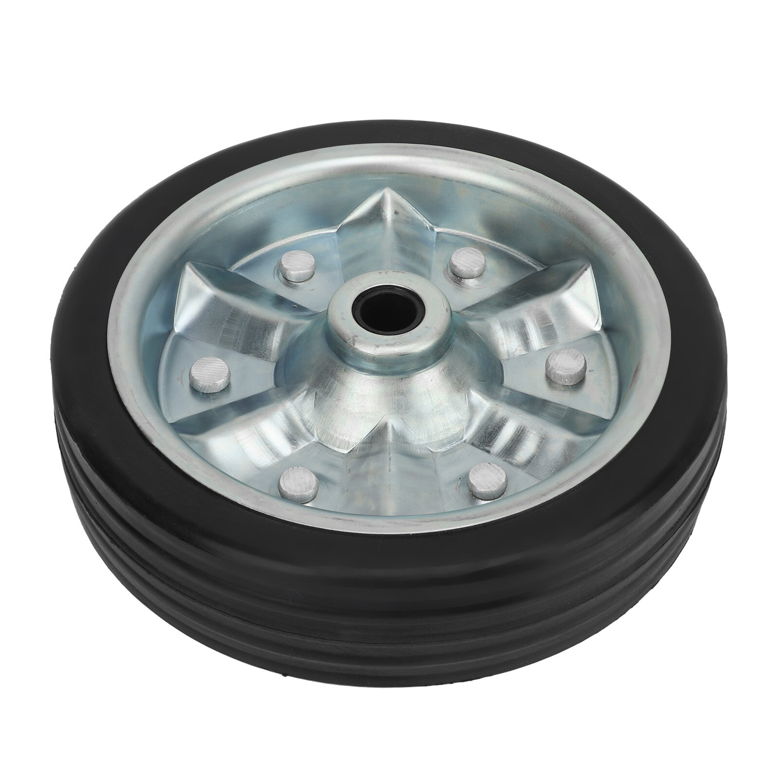Универсальное колесо для прицепа 8 дюймов, поддержка 1500 фунтов, вращающееся, заменяемое колесо для газонокосилок и хозяйственных тележек, прочное и долговечное