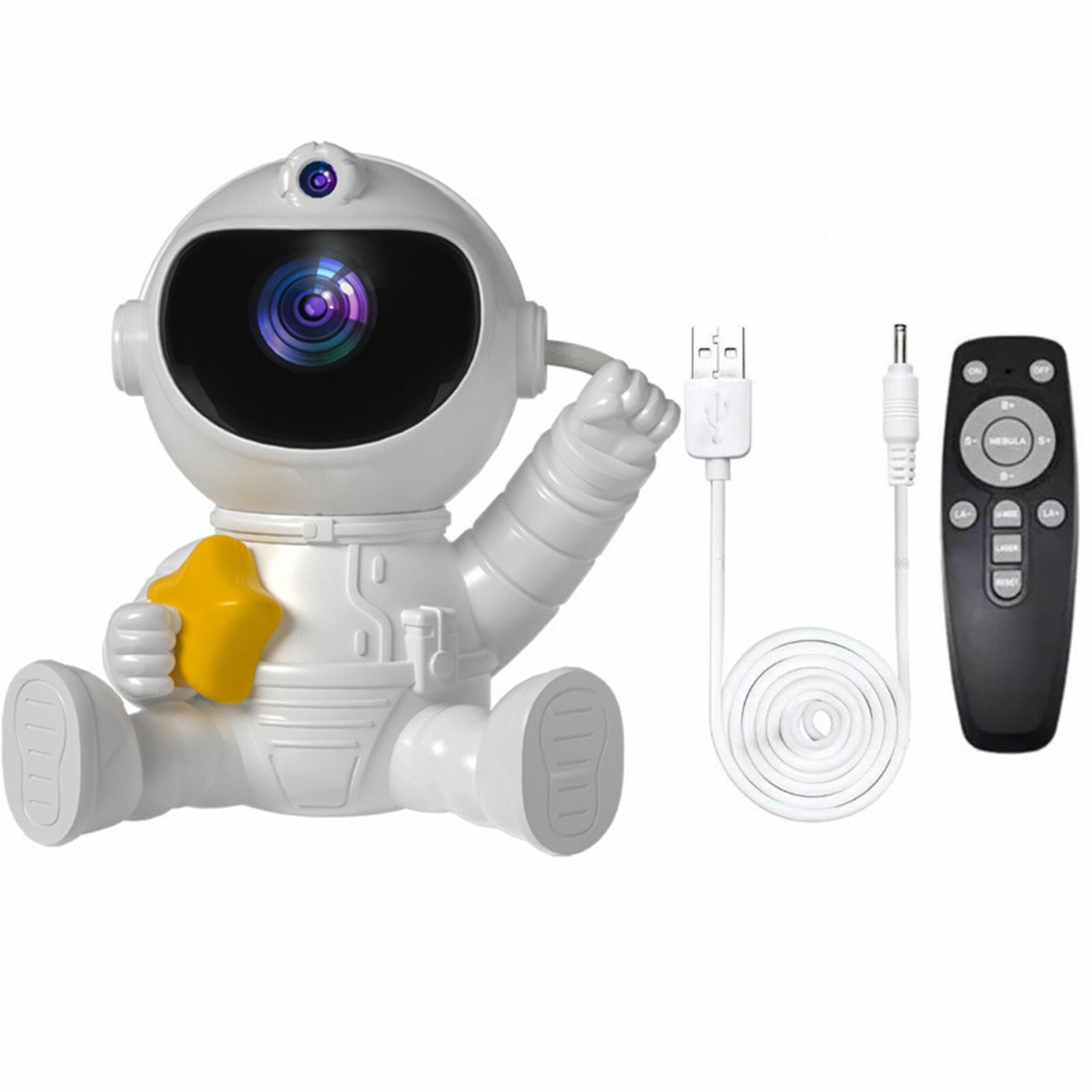 Космонавт Галактика Звездная Ночь Светильник 3D LED Ночник 7 Цветов USB