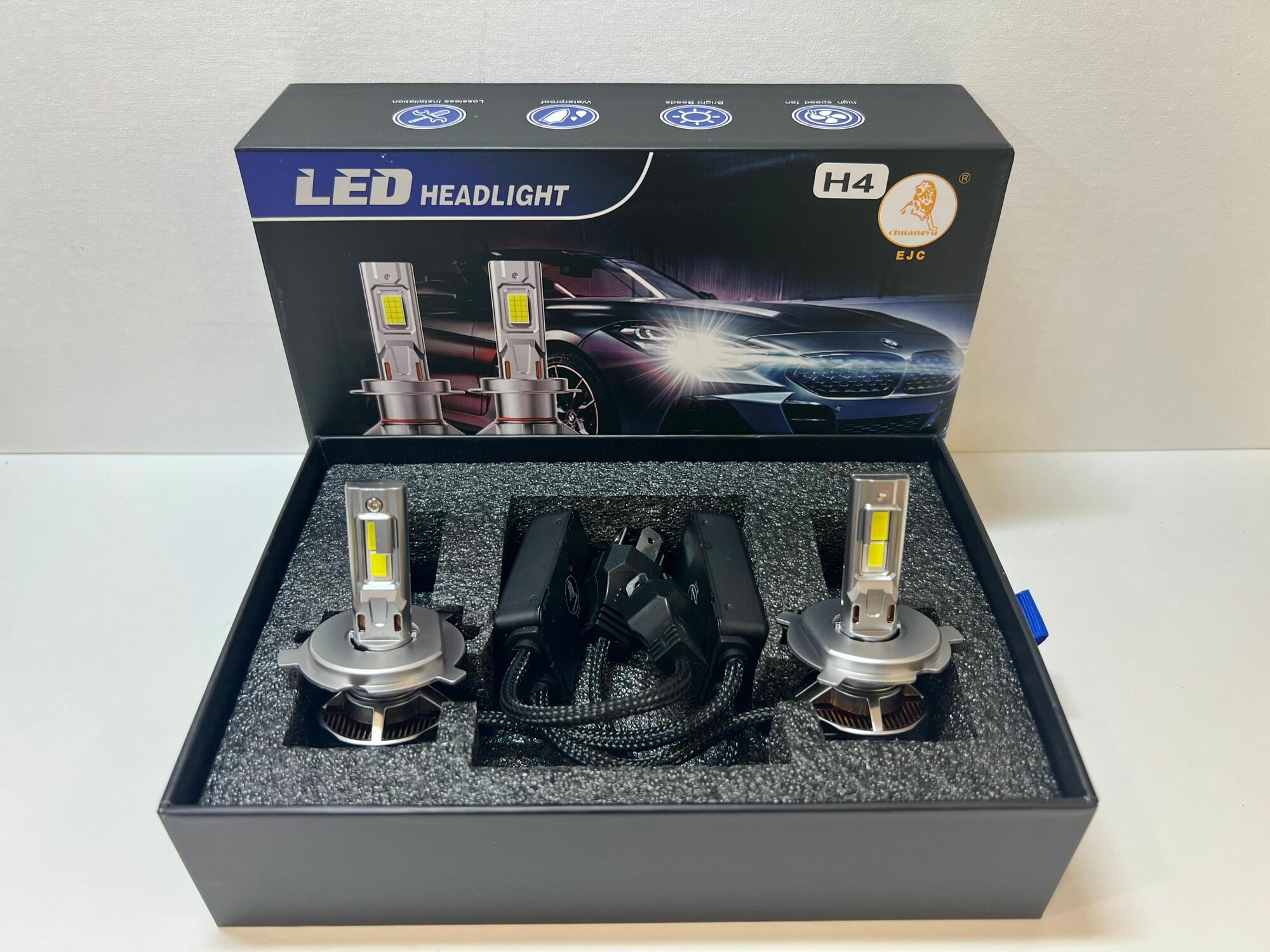 Светодиодные линзы для фар СупРак, для легковых авто, комплект 2 шт