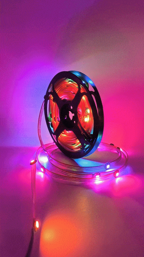 Адресная гирлянда WS2812b 50 led 5 метров Giant4