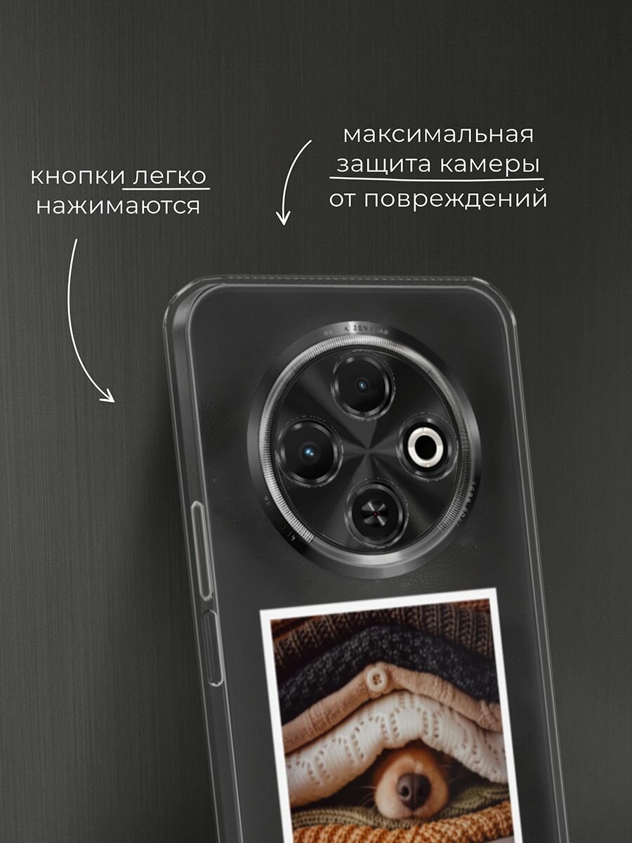 Чехол на Tecno Spark 30C / Текно Спарк 30C с принтом Сезон свитера — фото 1