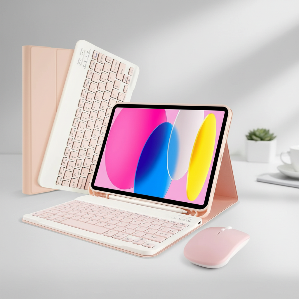 Клавиатура для iPad (A16) 11-го поколения 11 дюймов 2025/10-го поколения 10,9 дюймов 2022 с держателем для пера беспроводной Bluetooth защитный чехол русская раскладка