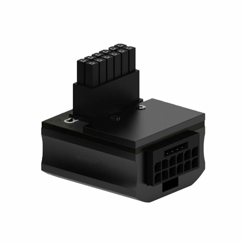 12VHPWR 12+4 Pin Угловой Коннектор для Видеокарт, Черный - Обратный ход