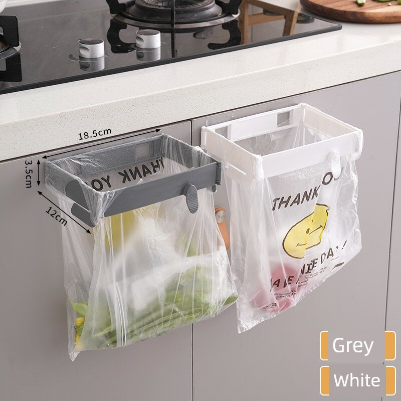 Держатель для мусорных пакетов, Кухонный органайзер для дверцы шкафа, Навесной держатель для пакетов, складная