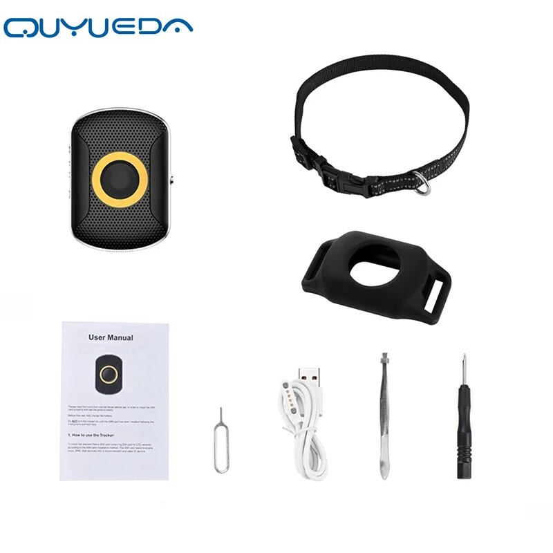 4G GPS-трекер для домашних животных, водонепроницаемый ошейник для отслеживания собак, GPS