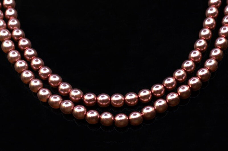 Жемчуг Preciosa, цвет 70097 розовый, 6мм, 10шт