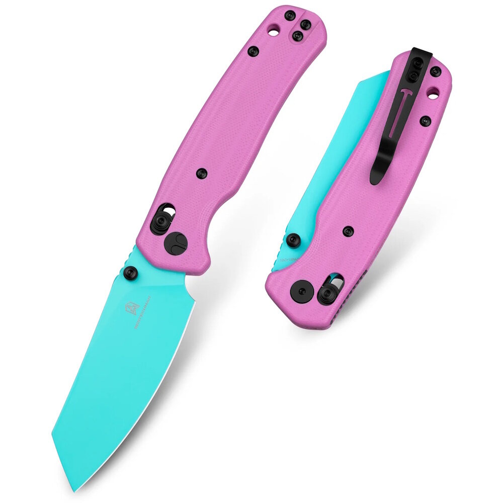 Складной нож Bestechman Cicada's Wing, сталь 10Cr15MoV, рукоять G10, розовый