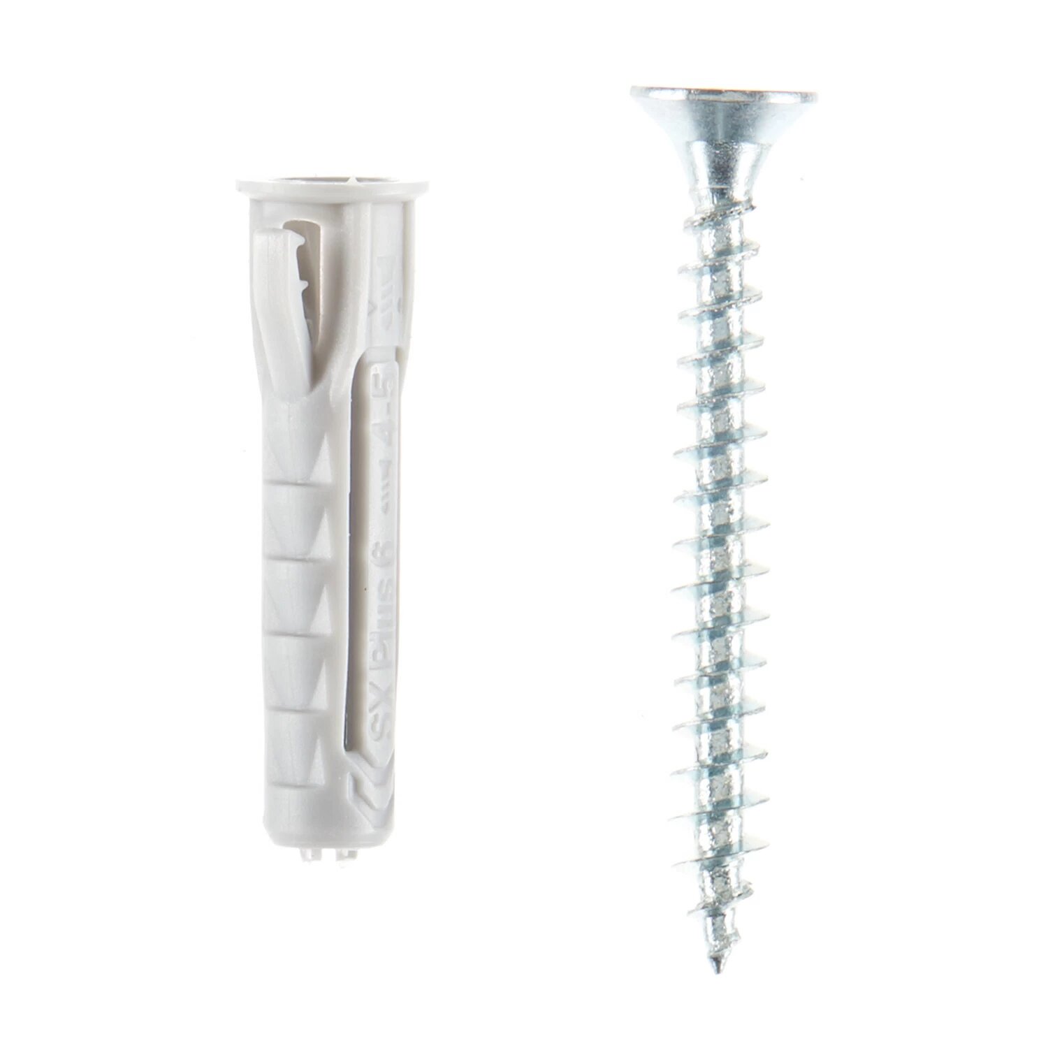 Дюбель распорный Fischer SX PLUS 6x30 мм нейлон с шурупом (15 шт.) Fischer 578821