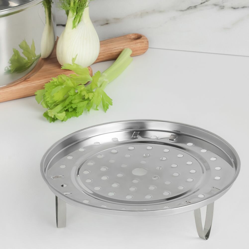 Пароварка из нержавеющей стали для кастрюли. Диаметр 20см.