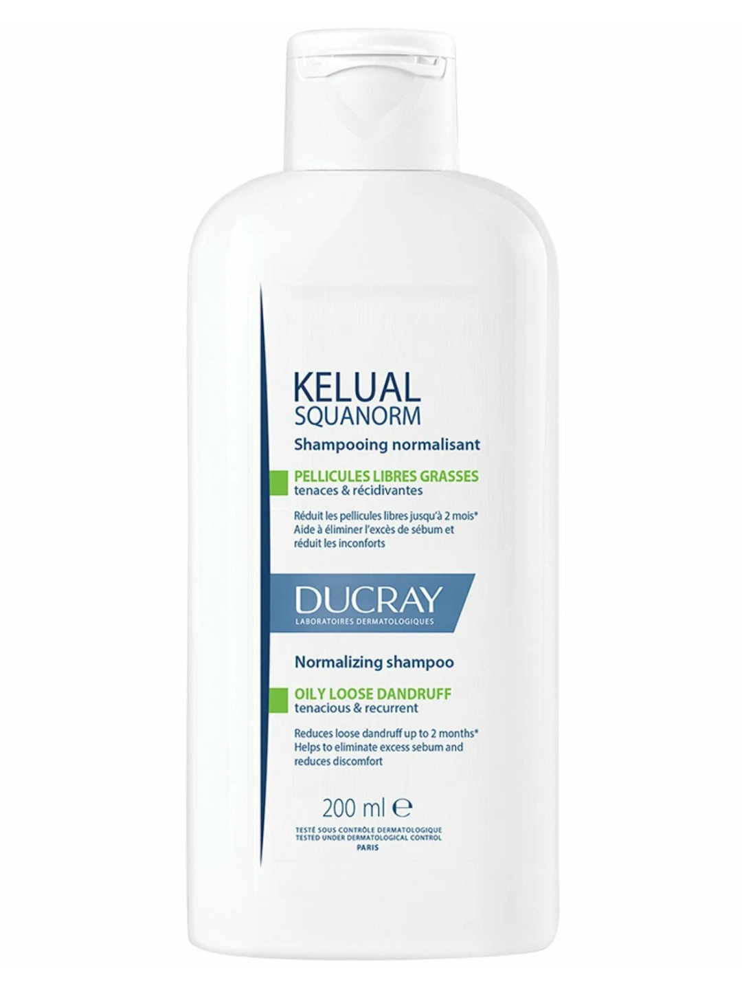 Ducray Squanorm, Дюкрэ Келюаль Скванорм шампунь от жирной перхоти, 200 мл