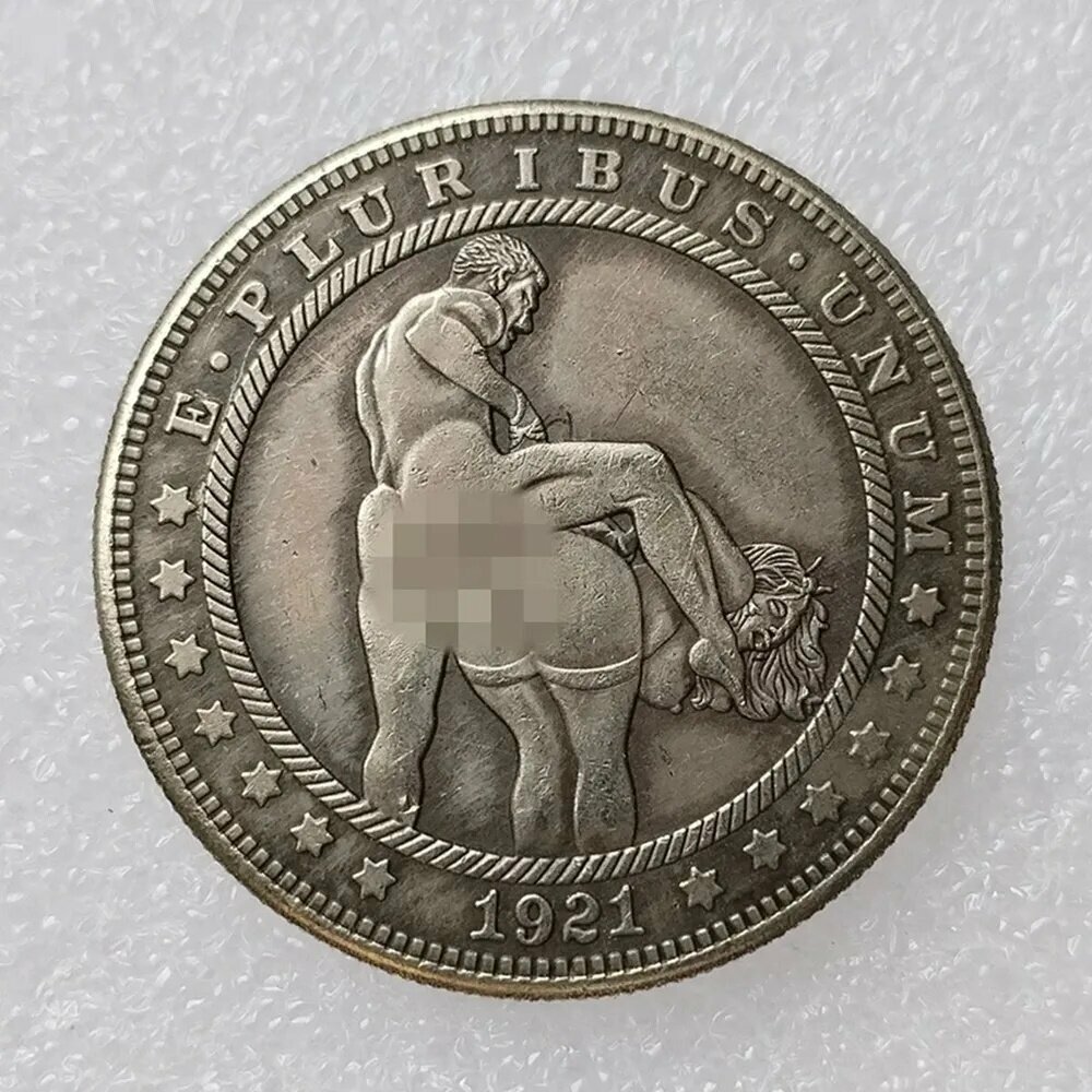 40*3mm Двусторонняя памятная монета для сексуальной женщины