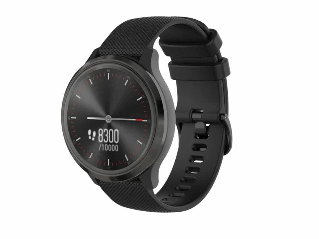 Ремешок MyPads Polimerico, силиконовый, гипоаллергенный, для умных часов Polar Ignite, черный