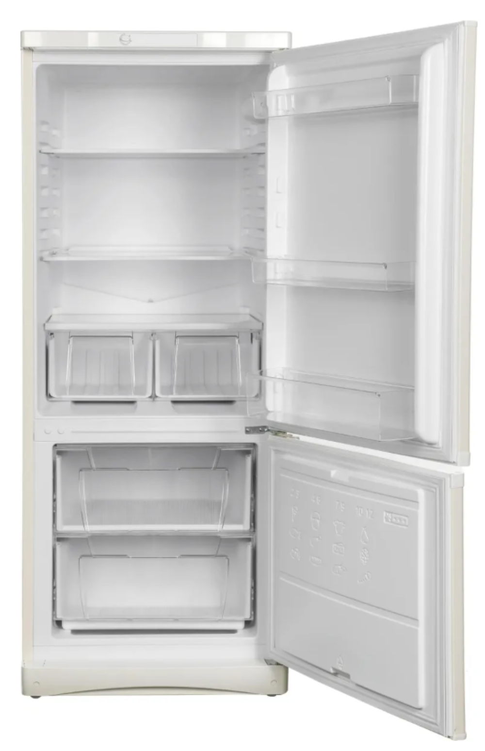 Холодильник STINOL "STS 150 E", бежевый, двухкамерный, годовое потребление 401,5 кВтч