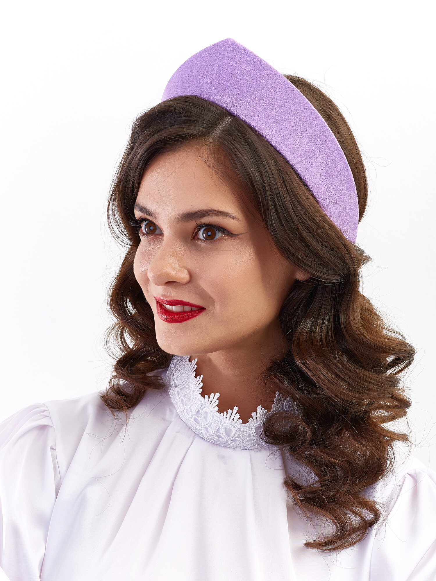 Кокошник повседневный фиолетовый