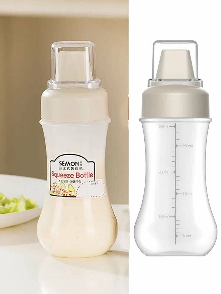 Заправка для салата, кетчуп, бутылка для соуса с пылезащитной крышкой, пищевая бутылка для соуса с пятью отверстиями