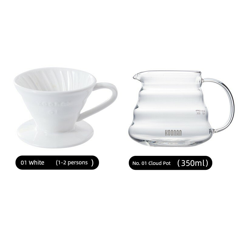 Керамический кофейный дриппер V60, набор для ручного заваривания кофе, фильтр-воронка для кофе, сетчатый фильтр для