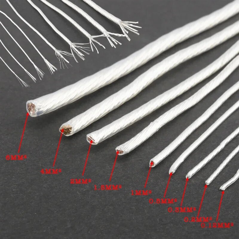 5 м серебрянный провод OCC медный 14/16/18/19/20/22/23/24/26 AWG 16AWG