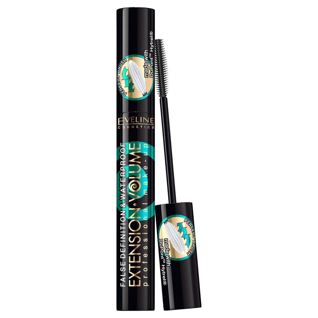 Тушь для ресниц Eveline Cosmetics Extension Volume 100% водостойкая