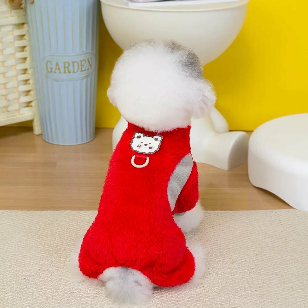 Теплый и комфортный комбинезон для собак с уникальным дизайном