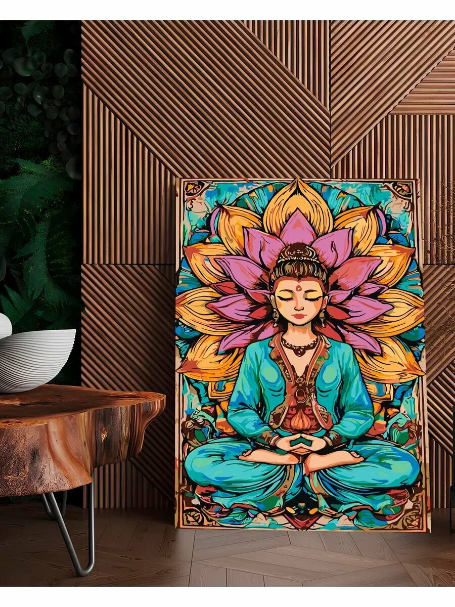 Картина по номерам Йога-Медитация-Девушка