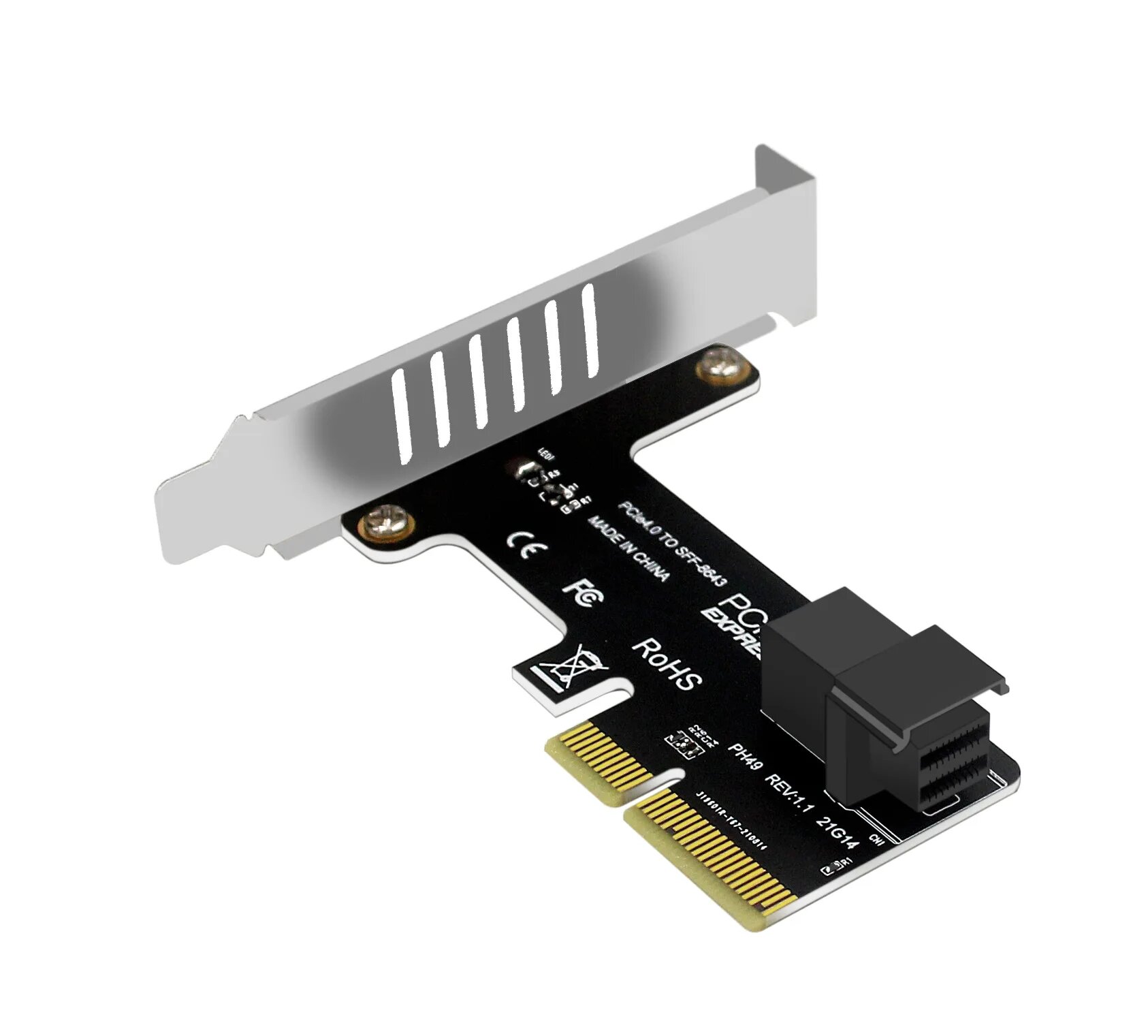 Переходная карта PCI E к SFF-8643 PCI-EX4/X8/X16 PCIE X4 к SFF8643 Преобразователь жесткого диска PCIE в U2