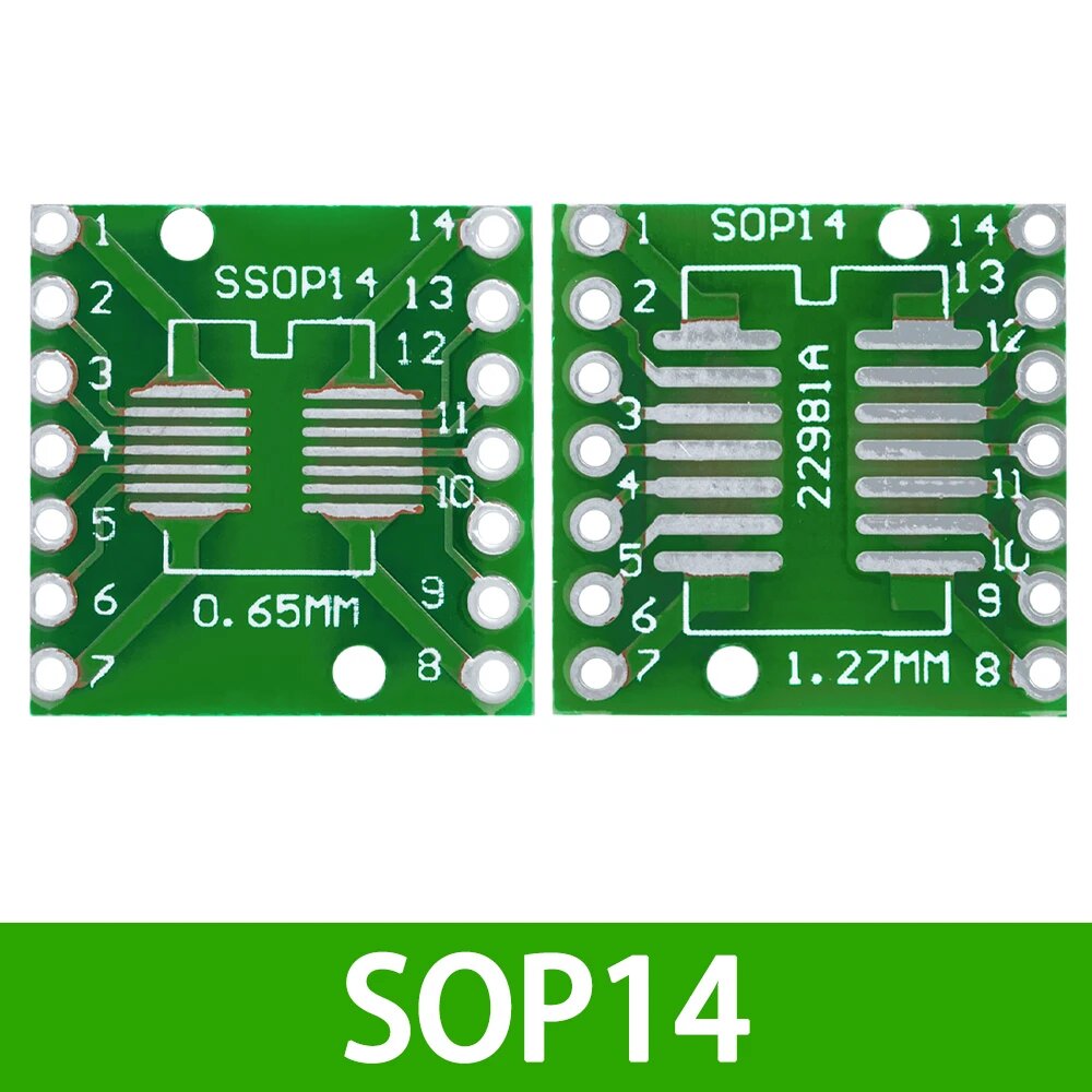 Адаптер SMD-DIP SOP14, 10PCS