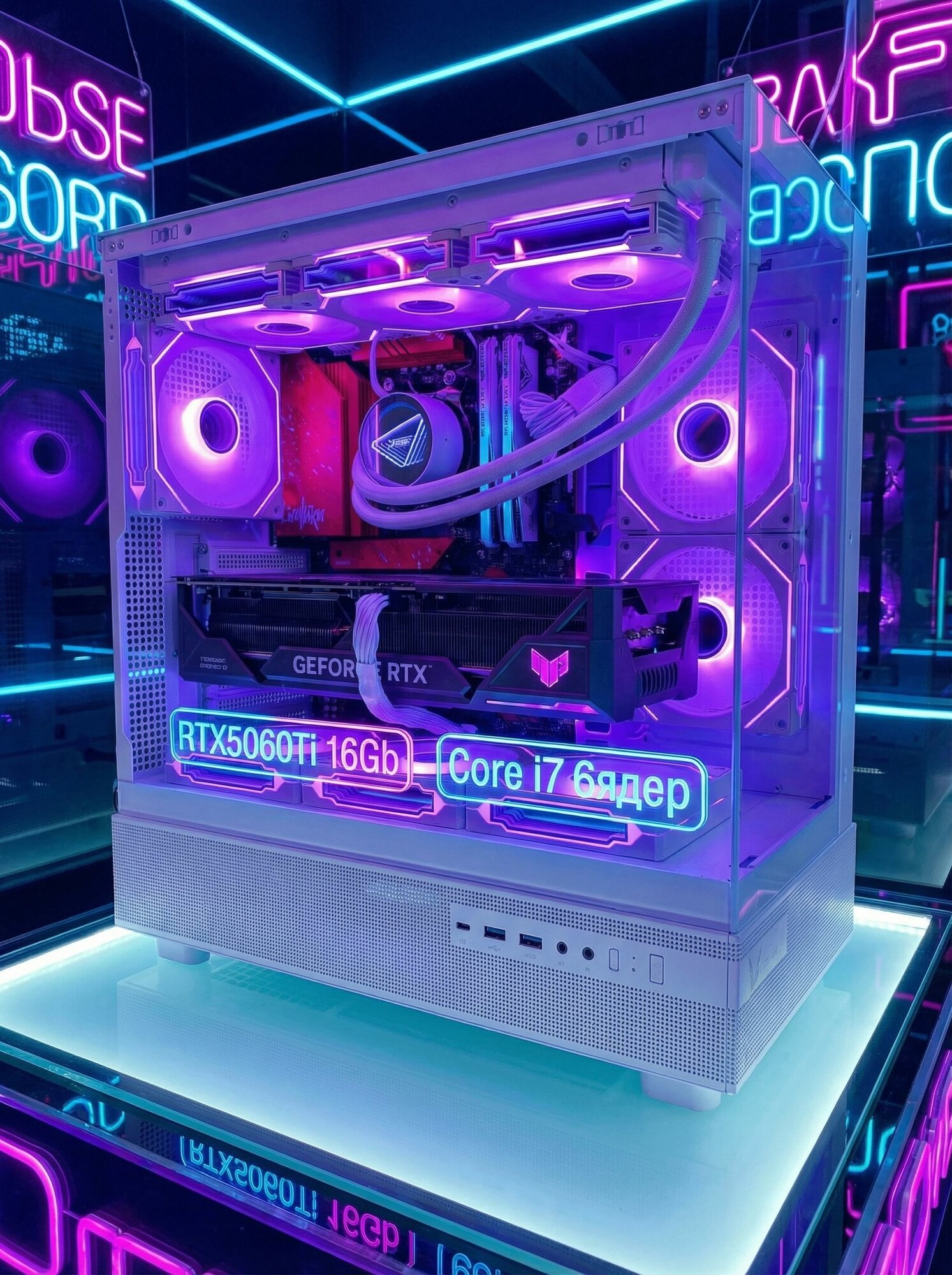 RTX5060ti 16Gb Игровой компьютер (системный блок) Core i7-6850K 6ядер/ 32GB /SSD 1500Gb /800W/win 10 pro