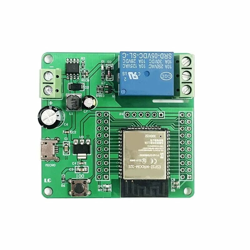 (F V G Z) Одноканальное реле ESP32-WROOM макетная плата с одним релейным модулем DC 7-60V источник питания совместим аксессуаров бытовой техники