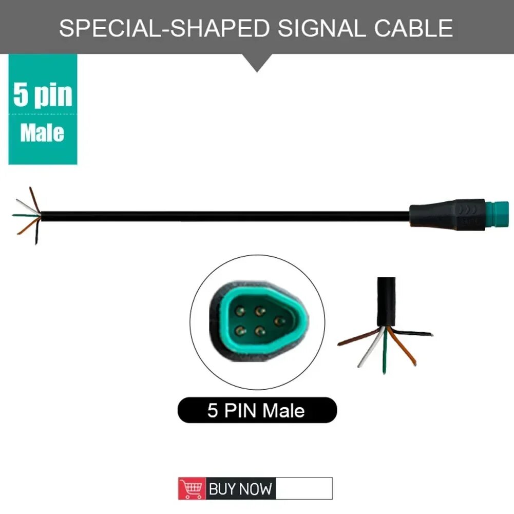 5-контактный разъем Julet, темно-зеленый, 5 Pin Male