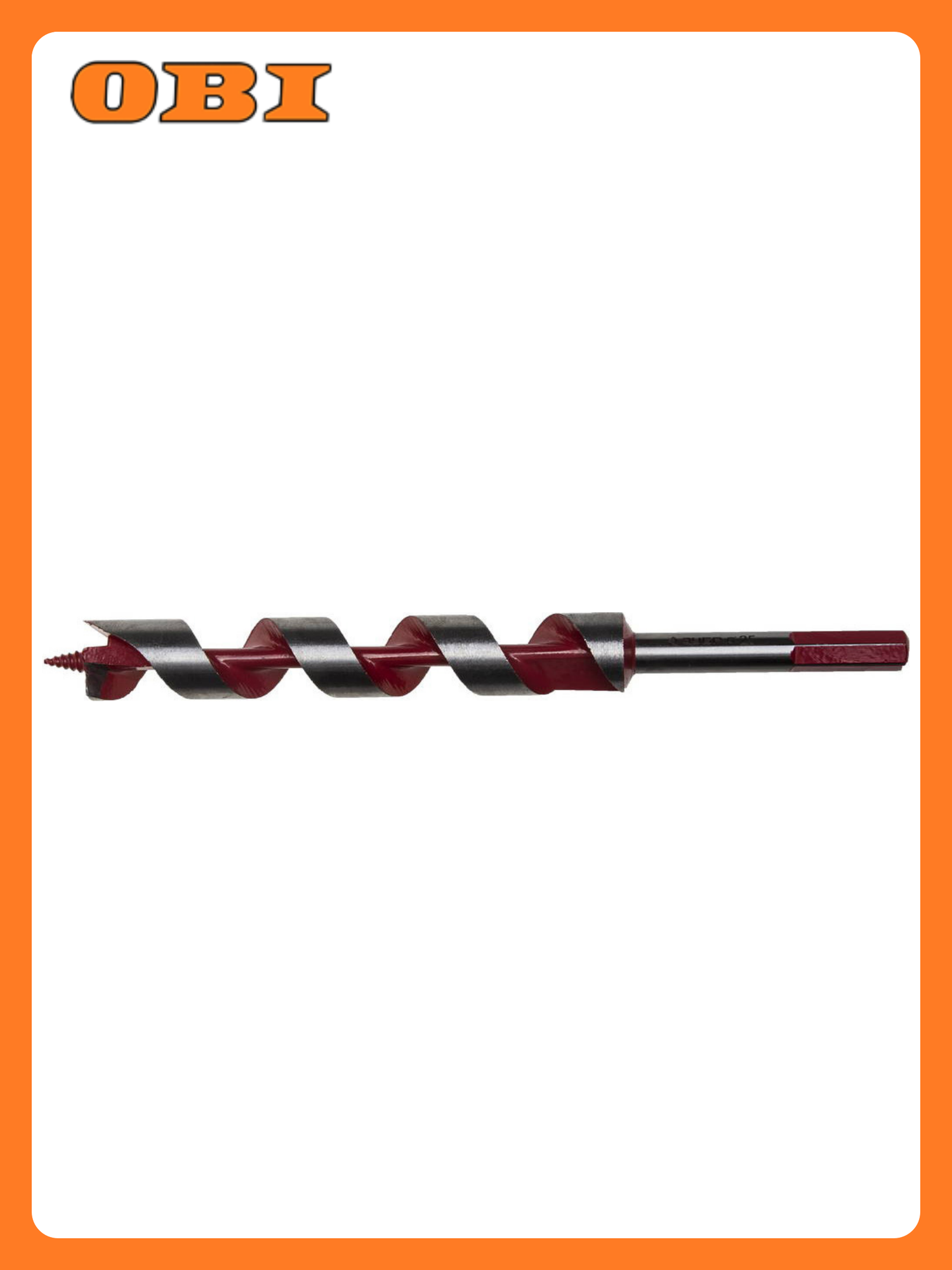 Сверло левиса по дереву ЗУБР 25x235/160 мм шестигранный хвостовик