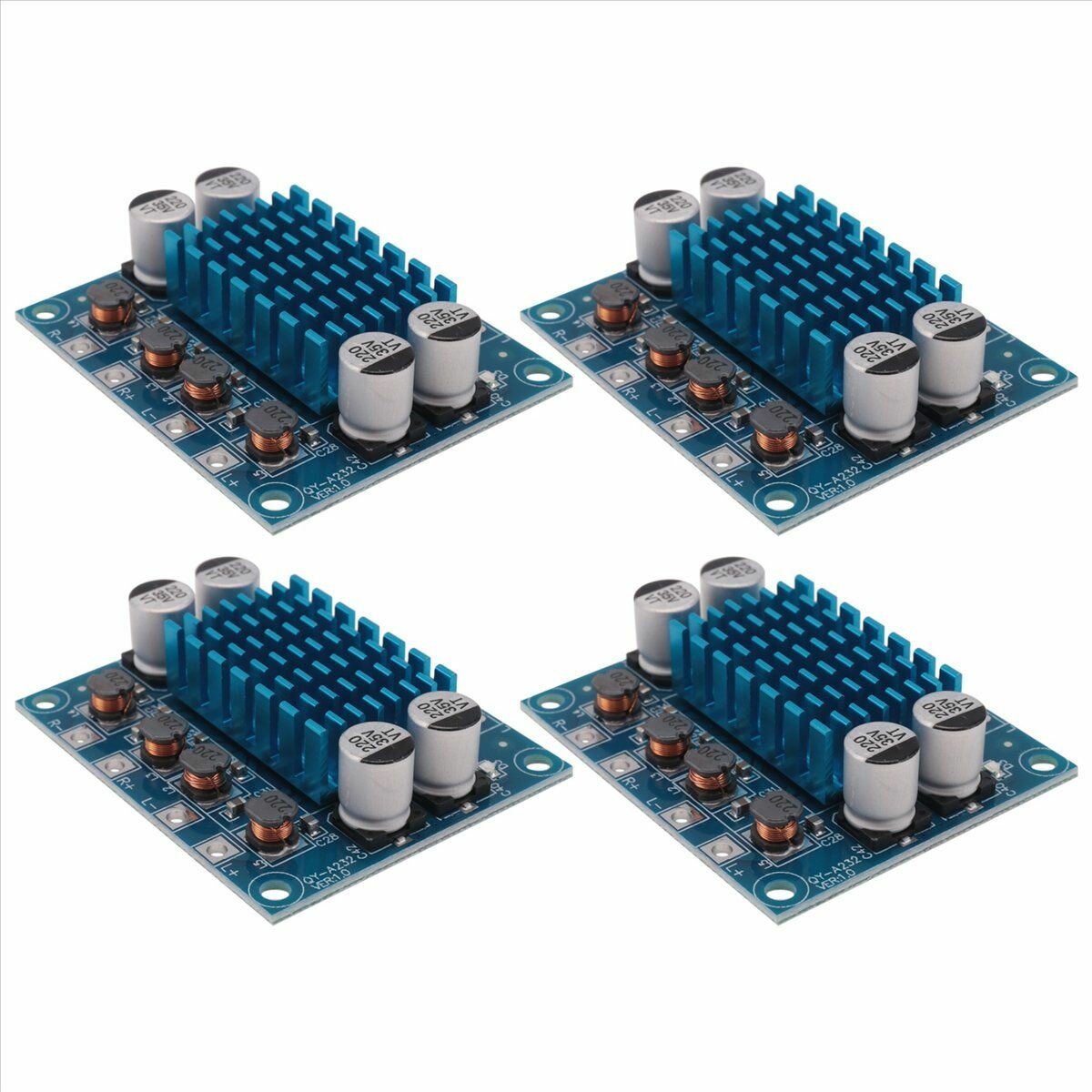 4 шт. 30 Вт + 30 Вт 2.0-канальная цифровая стерео аудио плата усилителя мощности