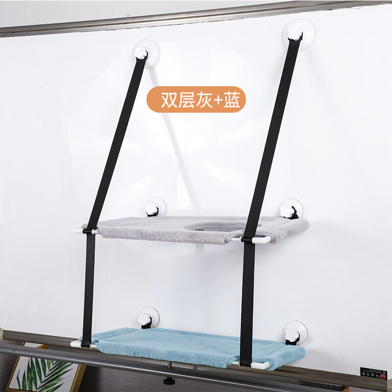 Новый трансграничный гамак для кошек с присосками для окон, подвесное кошачье лежанка, двухслойная настенная кошачья